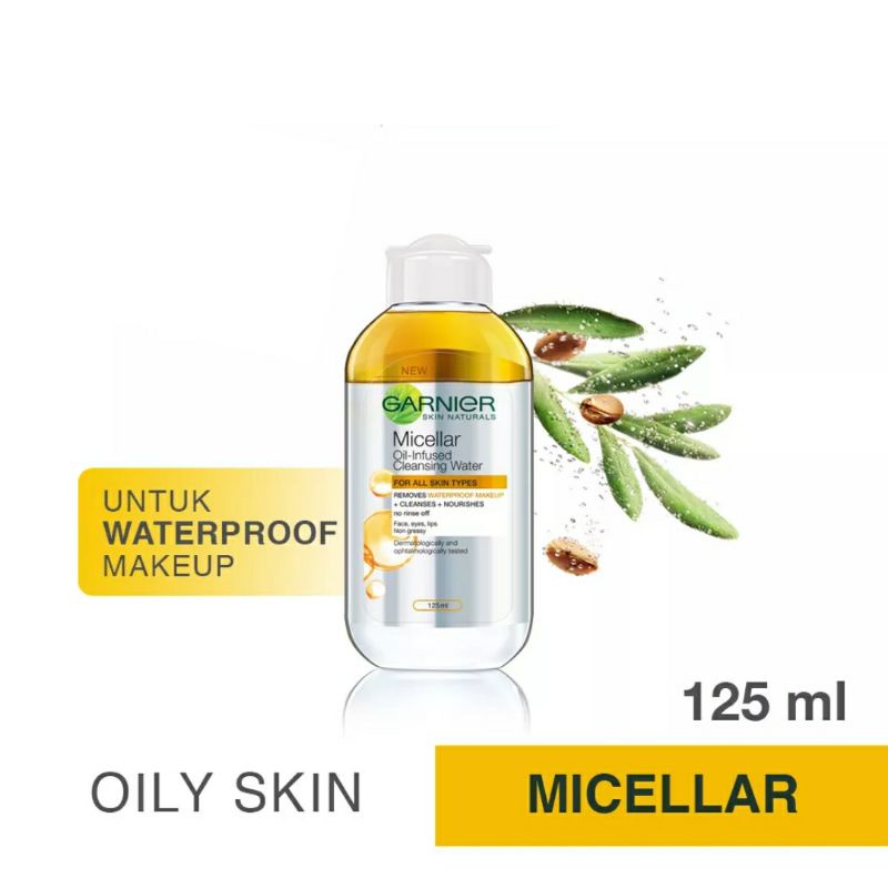 Jual GARNIER Micellar Oil-Infused Cleansing Water Biphase 125 ml ...