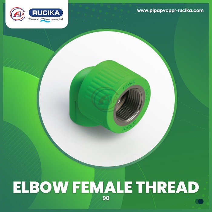 Jual Elbow Female Thread 90º 20x1/2" / Elbow Female Thread PPR 20x1/2" / Keni Drat Dalam PPR ...