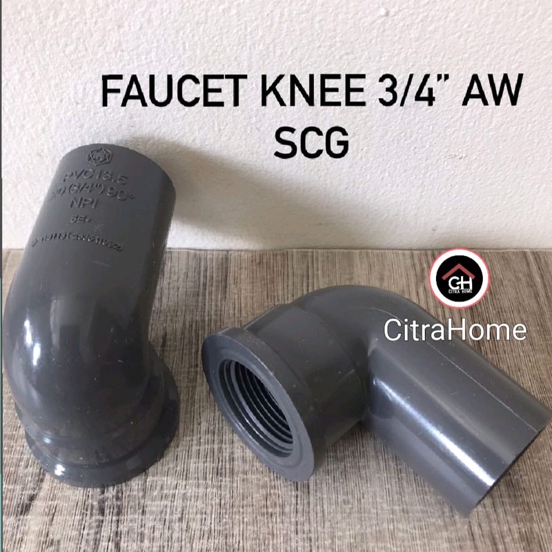 Jual KDD Faucet Knee PVC 3/4” AW SCG | Shopee Indonesia