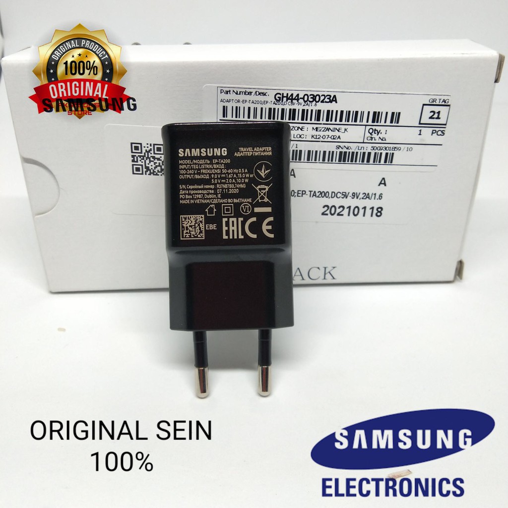 Jual Adaftor kepala charger S10 S10+ Original SEIN 100% | Shopee Indonesia