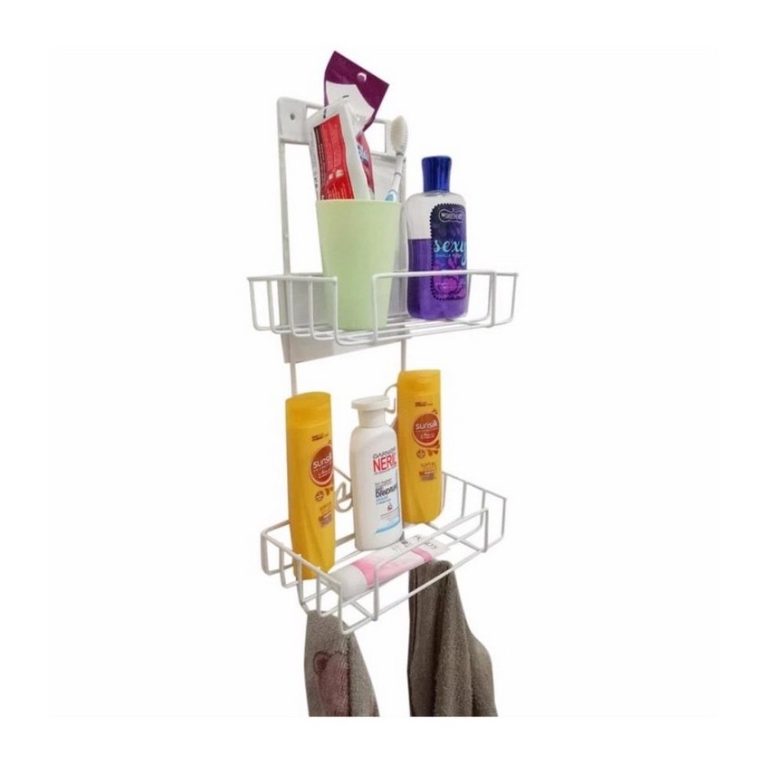 Jual Rak Shampoo Sabun Kamar Mandi olive serbaguna / Rak Kamar mandi ...