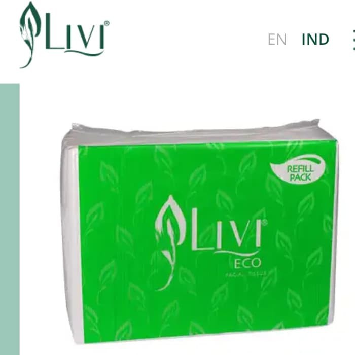 Jual TISSUE LIVI facial refil pack eco facial 554g | Shopee Indonesia