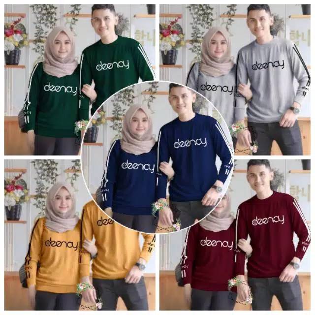 Jual sweater couple baju couple baju pasangan deenay | Shopee Indonesia