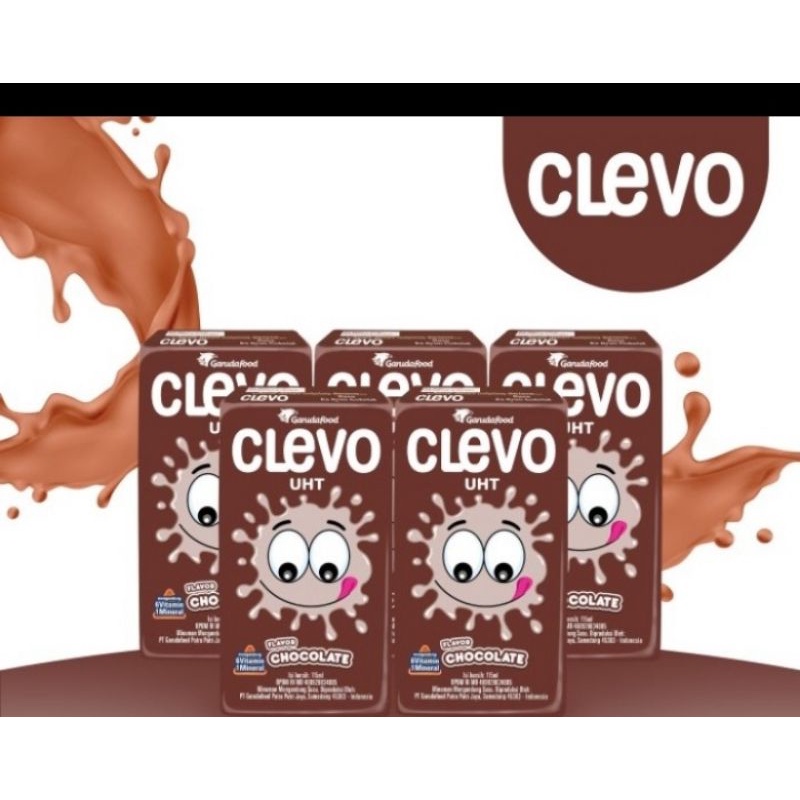 Jual SUSU UHT CLEVO 115ML 1 KARTON ISI 40 PCS | Shopee Indonesia