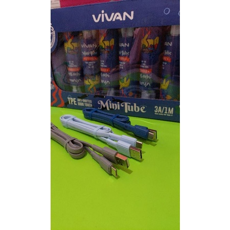 Jual Kabel data VIVAN TYPE C 3A COLORFUL | Shopee Indonesia