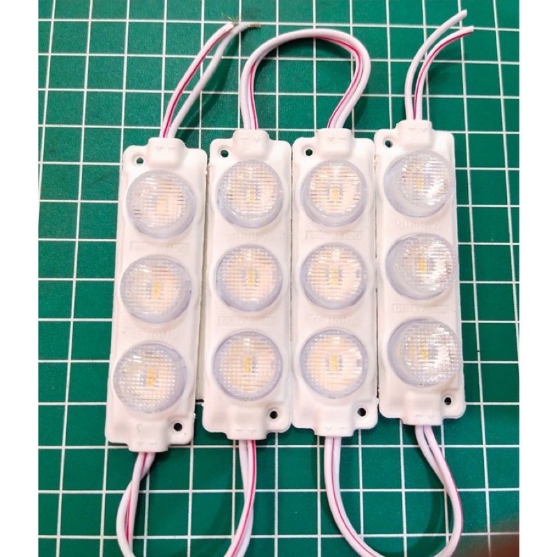 Jual LAMPU LED MODUL 3MATA SMD 7520 3030 12VOLT dan 24VOLT WATERPROOF 3 MATA 12V 24V 12 V VOLT ...
