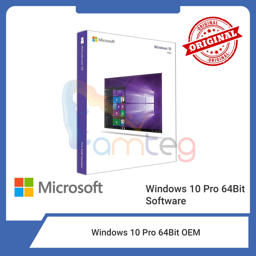 Jual Microsoft Windows 10 Pro OEM 64Bit | Shopee Indonesia