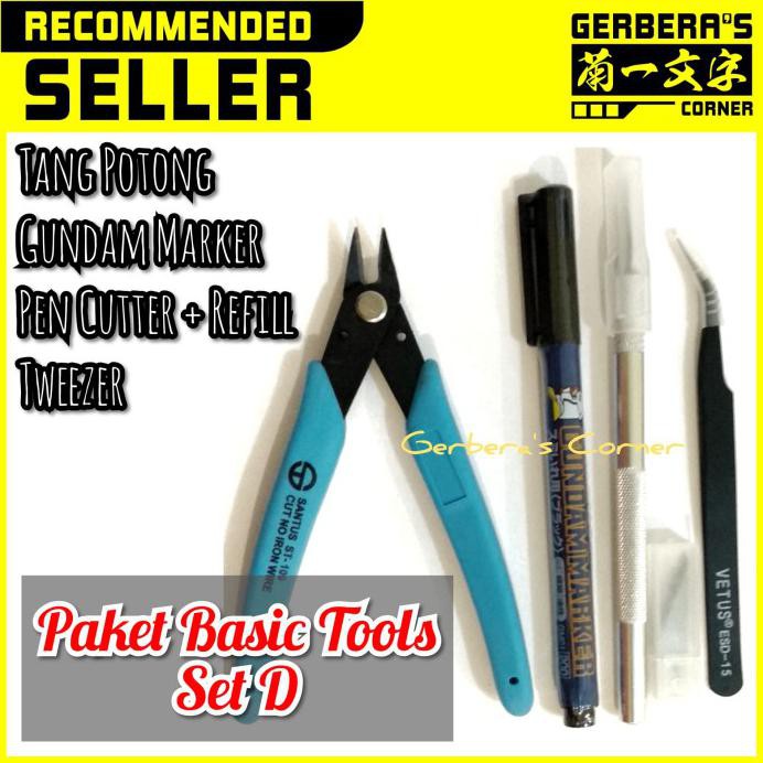 Jual Paket Basic Tools Set D - Alat Rakit Gundam Model Kit Murah - Isi Paket | Shopee Indonesia