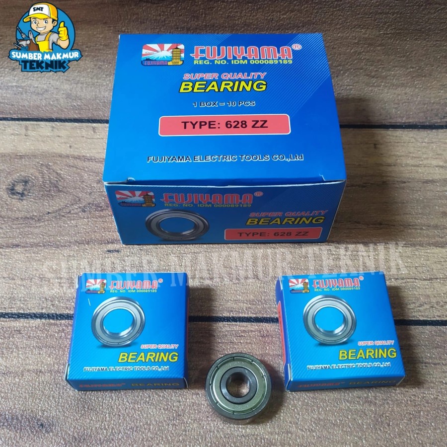 Jual Bearing Laher Laker Fujiyama 628 ZZ 628ZZ Bantalan Roda Tutup Besi ...