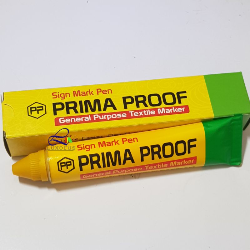 Jual Prima Proof Sign Mark Pen Spidol Kain Kuning | Shopee Indonesia