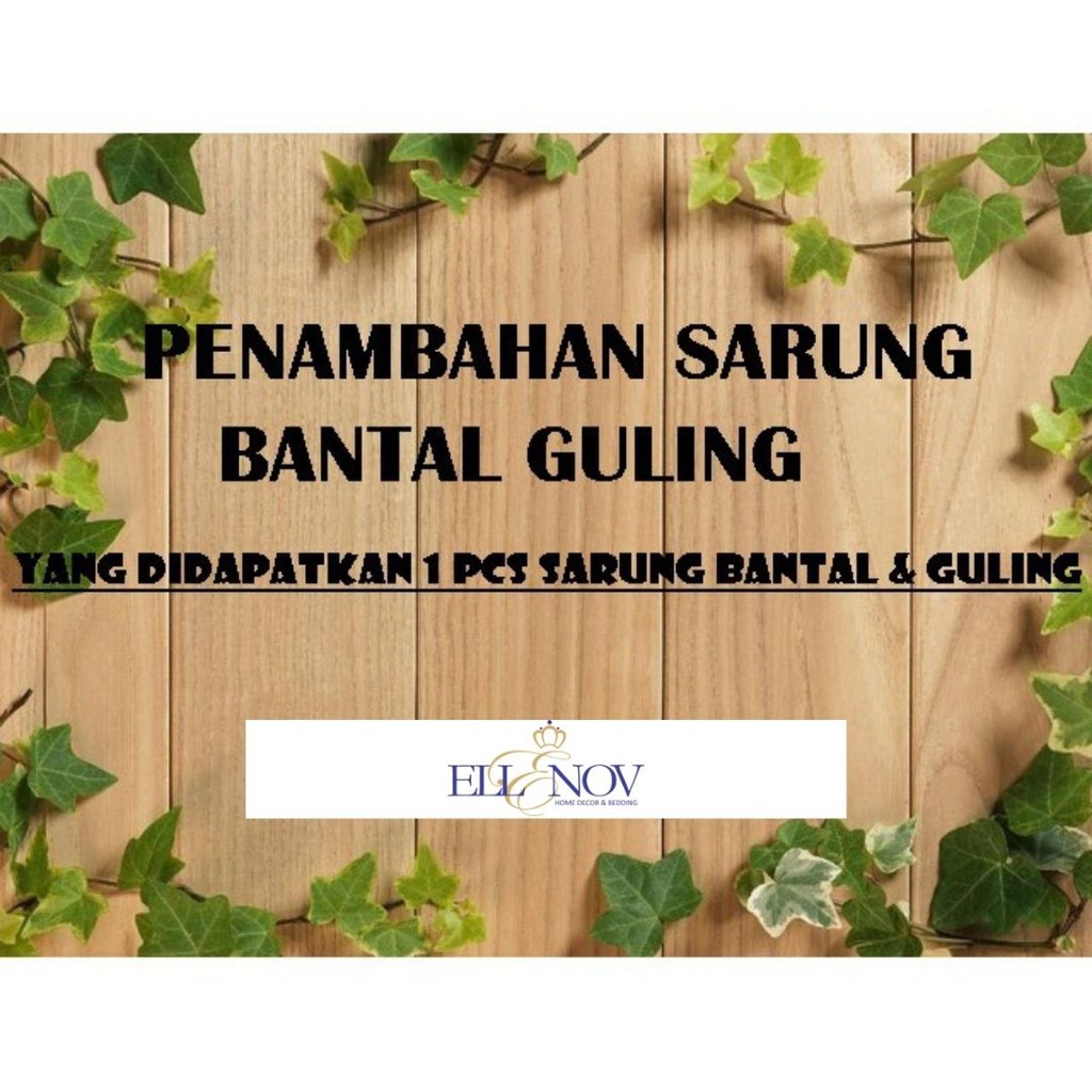Jual Ellenov Penambahan 1 set Sarung Bantal Sarung Guling Ukuran ...