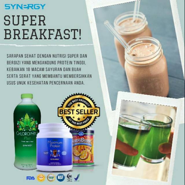 Jual PAKET KOMPLIT SARAPAN SEHAT - SUPER BREAKFAST - SYNERGY | Shopee ...