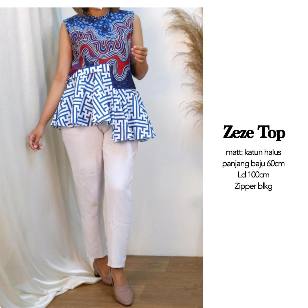 Jual Batik Zeze Top (yukensi/ you can see) | Shopee Indonesia