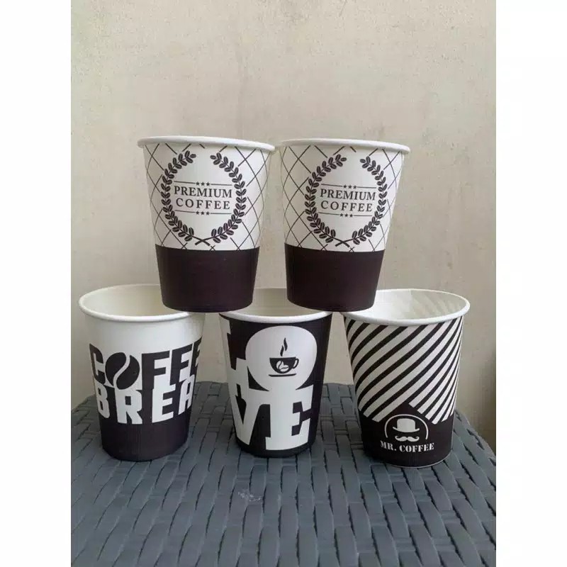 Jual Paper cup 8oz kopi / Gelas kertas kopi | Shopee Indonesia