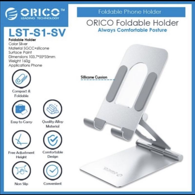 Jual Orico LST S1 Phone Holder Foldable Compact Ringkas Bisa Dilipat LST-S1 | Shopee Indonesia