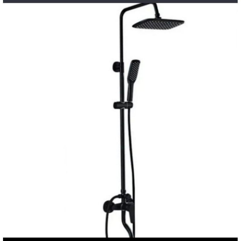 Jual PROMO Shower Tiang Hitam panas dingin stainless / Keran tiang ...