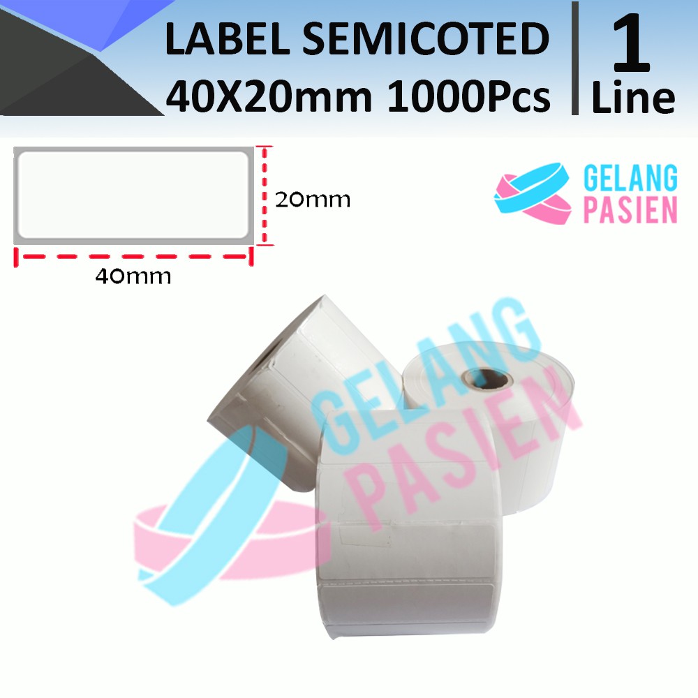 Jual Label Barcode Semicoated 40x20 mm isi 1000 Pcs | Shopee Indonesia