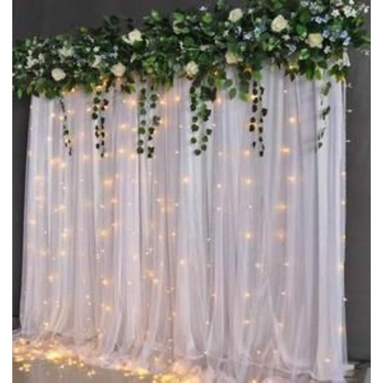 Jual backdrop transparan kain tile polos tidak di rempel tinggi 200cm ...