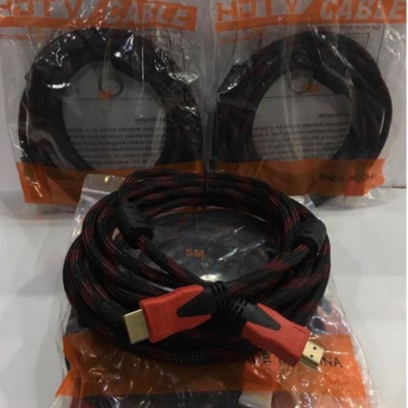 Jual KABEL HDMI 5 METER / KABEL HDMI TO HDMI 5M | Shopee Indonesia