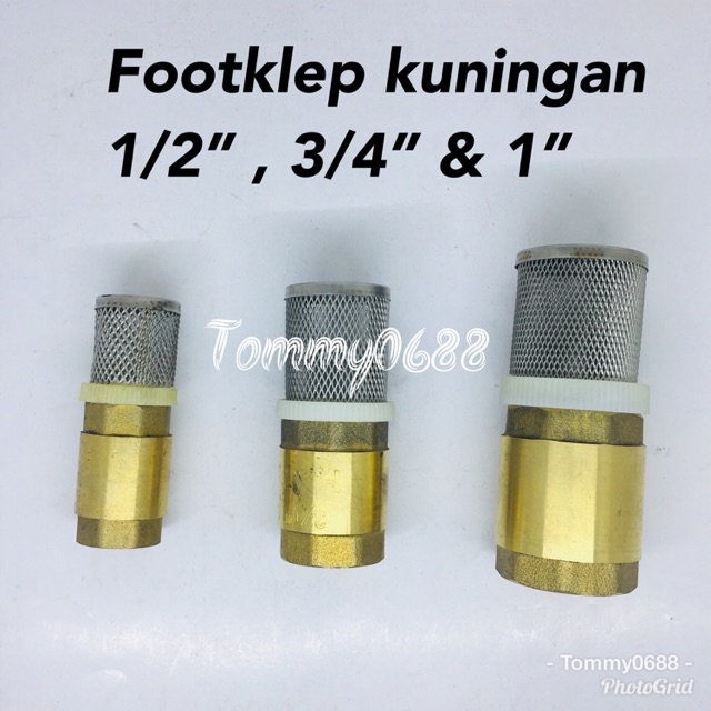 Jual FOOT KLEP FULL KUNINGAN FOOT VALVE TUSEN KLEP SARINGAN PIPA AIR ...