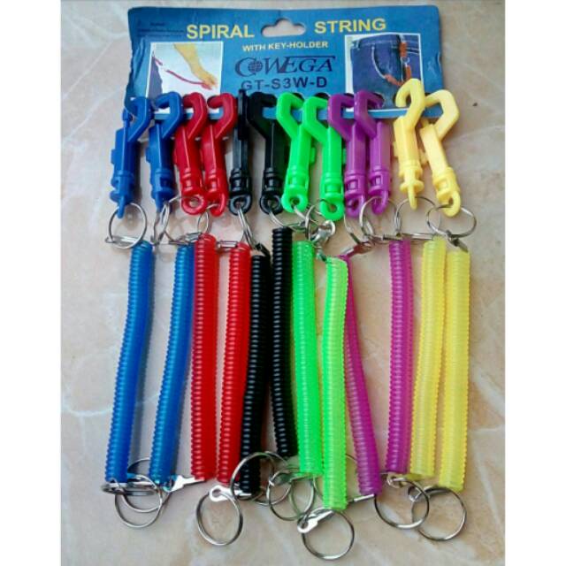 Jual Gantungan kunci motor model spiral spring per karet | Shopee Indonesia