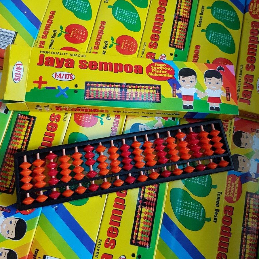 Jual Alat Hitung Sempoa Besar Abacus 17 Tiang / Sempoa 17 Tiang ...
