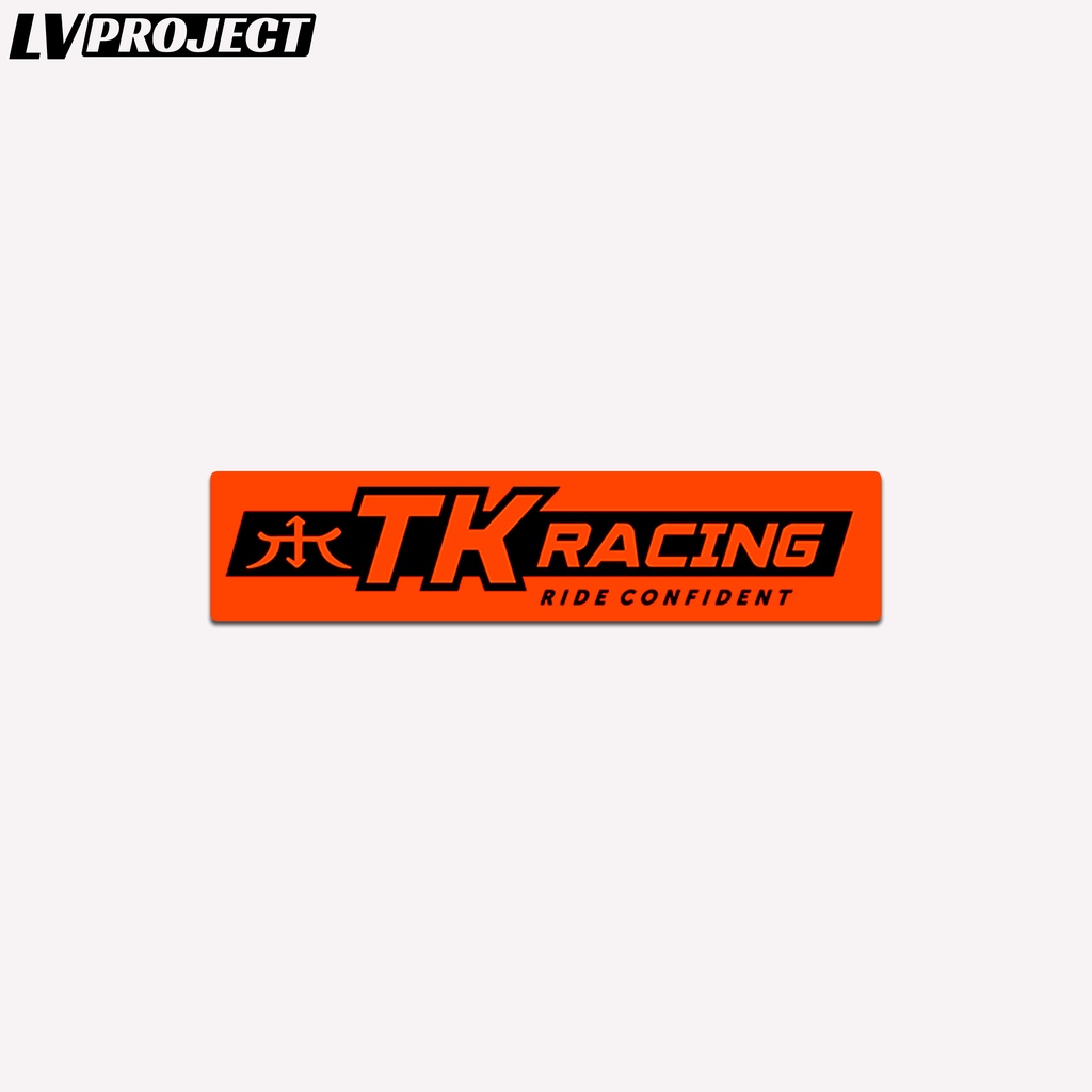 Jual Stiker TK Racing Panjang 10cm Laminasi Glossy 1pcs Sticker Sponsor ...