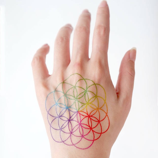 Jual POTATOO Spectrum Coldplay Temporary Tatto Sticker | Shopee Indonesia