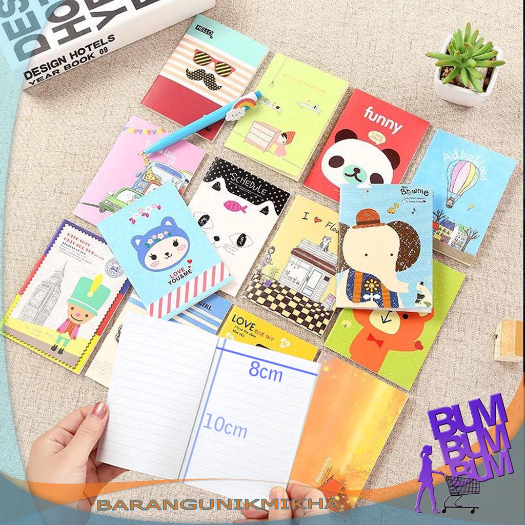 Jual Buku Tulis / NoteBook MINI Notes Imut Lucu - BUM | Shopee Indonesia