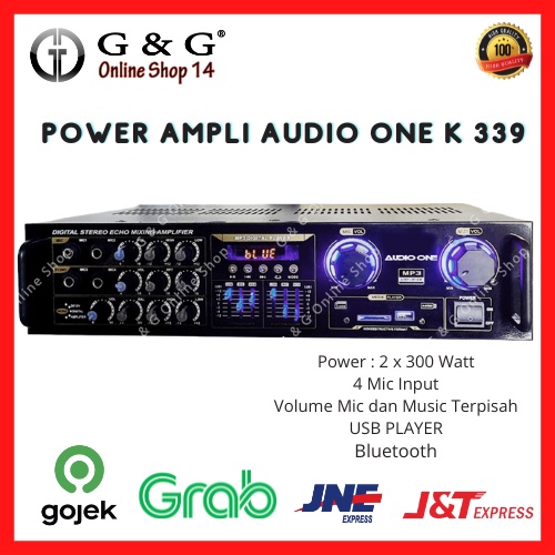 Jual POWER AMPLI AUDIO ONE K 339 ORIGINAL | Shopee Indonesia