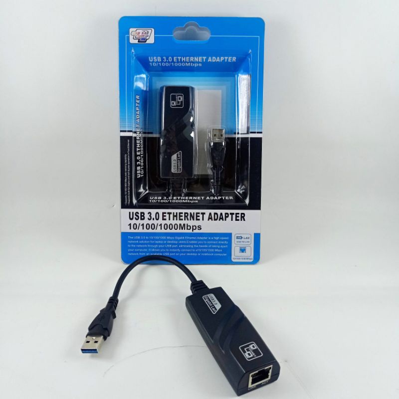 Jual USB 3.0 ETHERNET ADAPTER 10/100/100Mbps | Shopee Indonesia