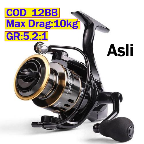Jual reel pancing asli besi HE500 - 7000 fishing reel 10kg drag 5.2:1 ...