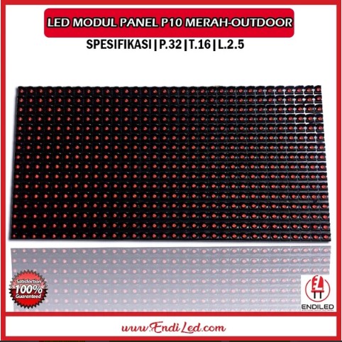 Jual Modul panel Led running text p10 Merah | Shopee Indonesia