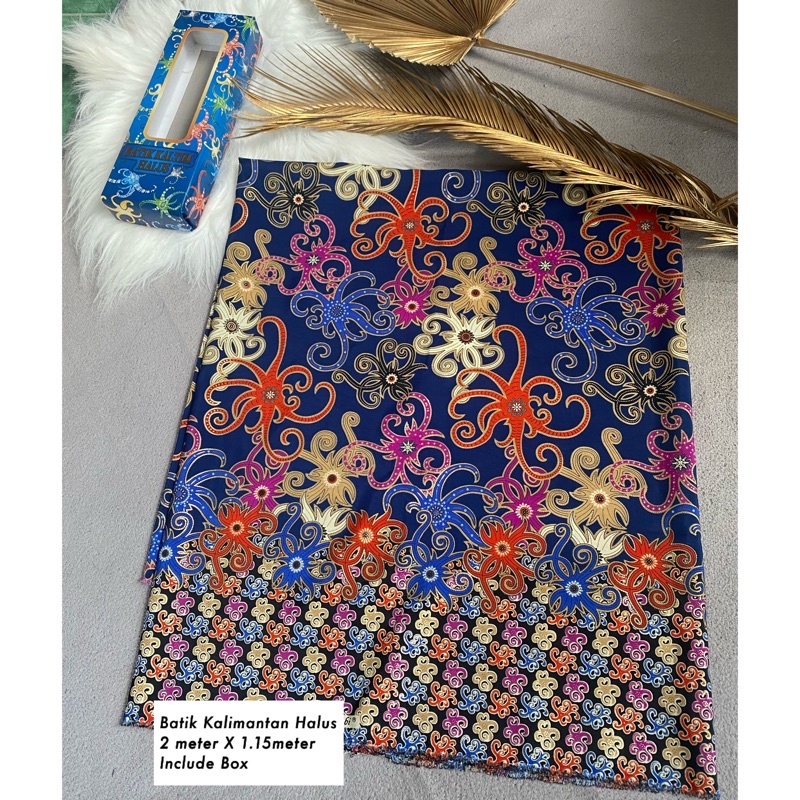 Jual KAIN BATIK KALIMANTAN 2 METER + BOX | Shopee Indonesia