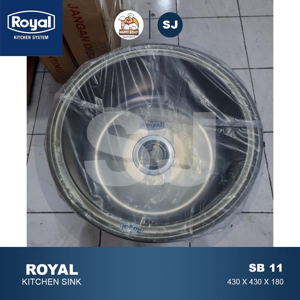 Jual SINGLE BOWL (TANPA WING) ROYAL KITCHEN SINK BULAT | Shopee Indonesia