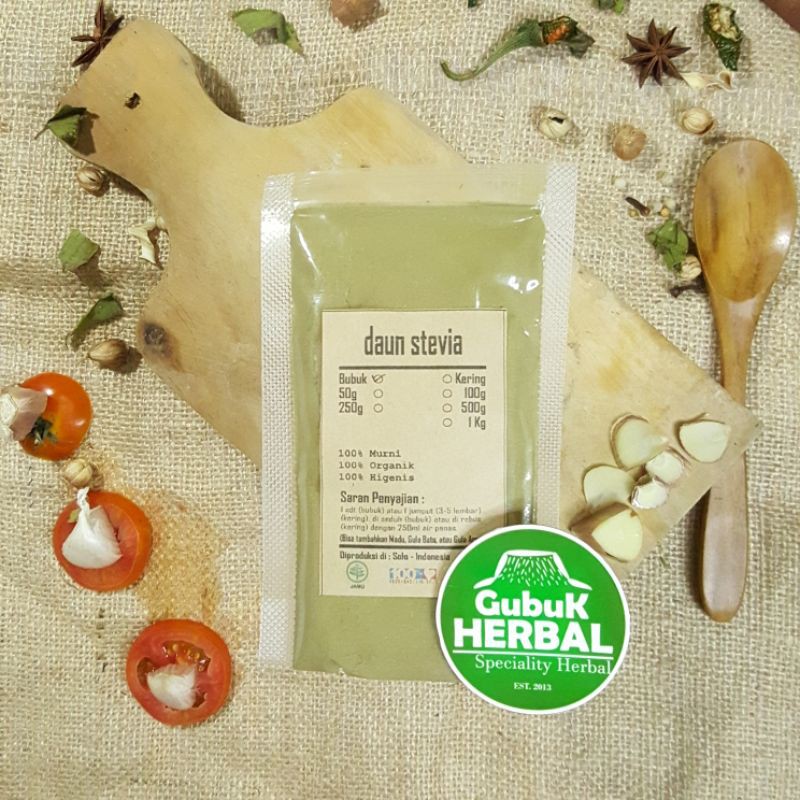 Jual DAUN STEVIA BUBUK 100 GRAM - Stevia Rebaudiana - BUBUK HALUS ...
