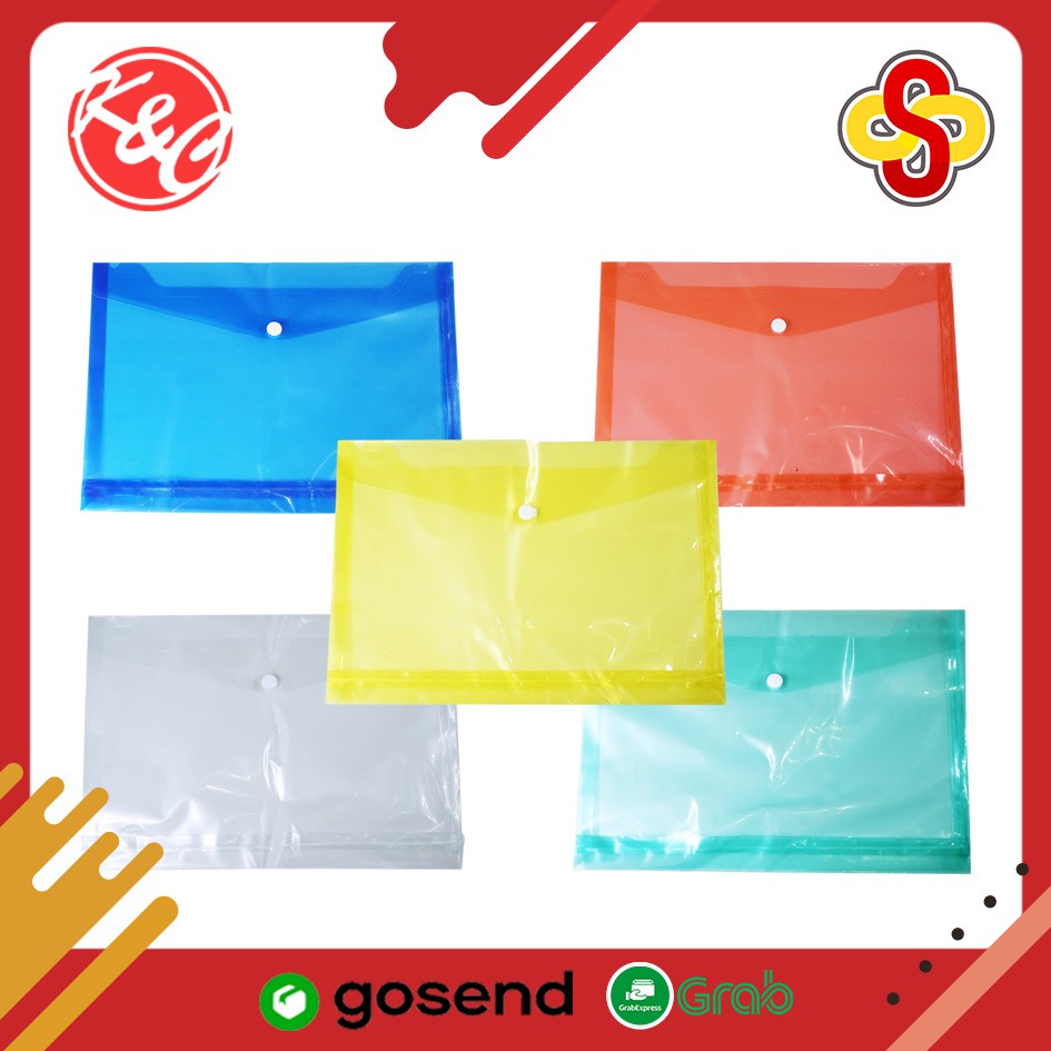 Jual Map Kancing K&C F4 Folio Isi 12 pcs | Shopee Indonesia