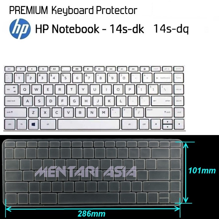 Jual Keyboard Protector HP NoteBook 14s-dk - PREMIUM CLEAR | Shopee ...