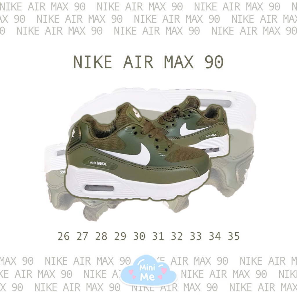 Jual Mini Me Nike Air Max 90 for Kids (Army) | Shopee Indonesia