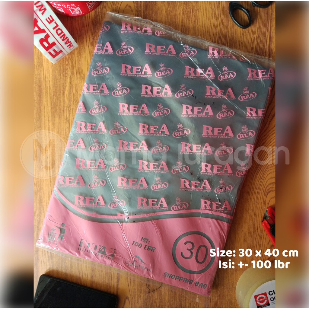 Jual PLASTIK PACKING OLSHOP TANPA PLONG HD REA ABU-ABU 30 X 40 CM ...