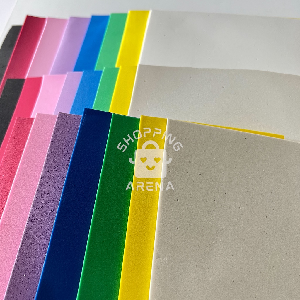 Jual Lembaran Eva Foam Paper Art Ukuran A4 Tebal 2mm Warna Warni ...