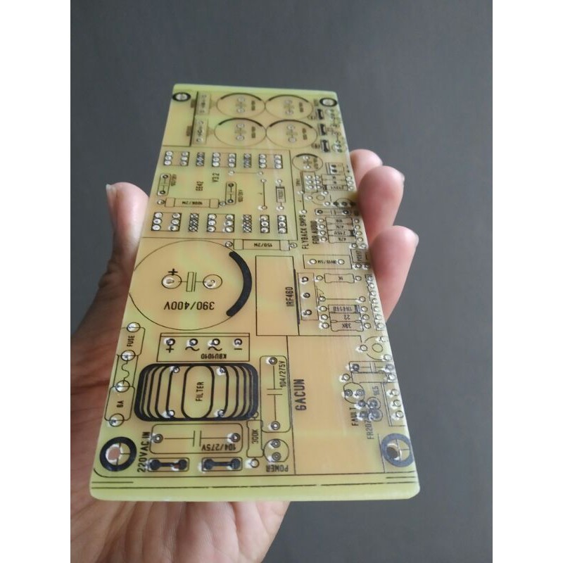 Jual PCB MINI SMPS FLYBACK FBT MENGGUNAKAN MODUL GACUN | Shopee Indonesia