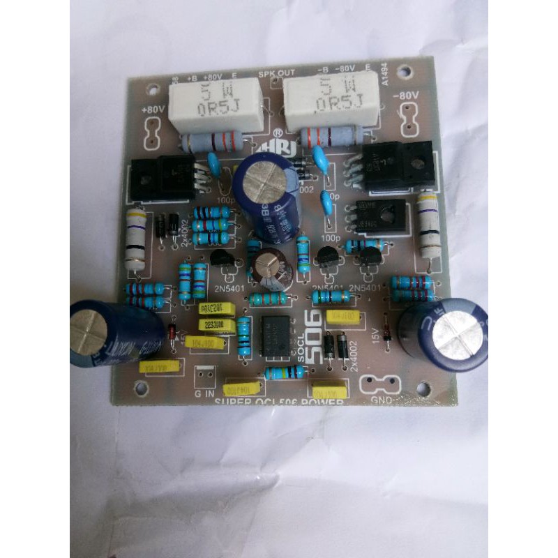 Jual driver super ocl 506 pcb fiber elko besar//komponen bagus | Shopee ...
