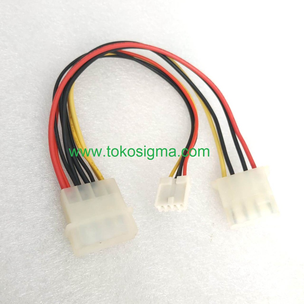 Jual Kabel PSU IDE 4 Pin M to Floppy Disk FDD Mini Spox 4p + Molex 4 ...