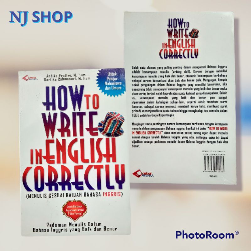 Jual [Buku Original] - How to Write in English Correctly | Shopee Indonesia