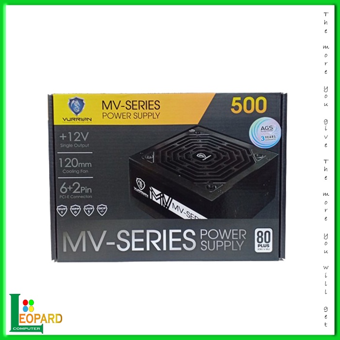 Jual VURRION MV500 MV SERIES 500 WATT 80 PLUS POWER SUPPLY / PSU / ATX ...