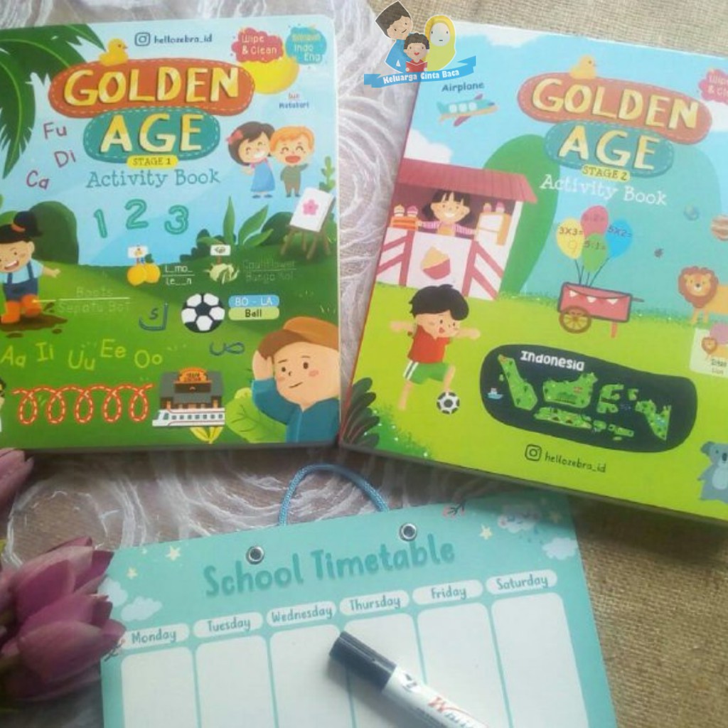 Jual Golden Age Activity Book Board Book Wipe and Clean | Shopee Indonesia