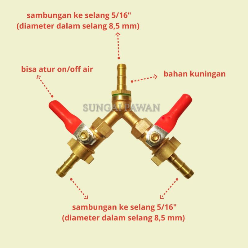 Jual Sambungan penyambung sambung connector konektor cabang tiga Y ...