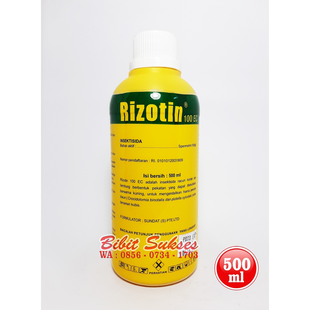 Jual Insektisida Rizotin 100 EC 500 ml Pembasmi Hama Tanaman | Shopee ...