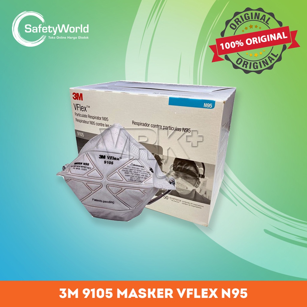 Jual Masker N95 9105 Vflex Exp 2026 | Shopee Indonesia